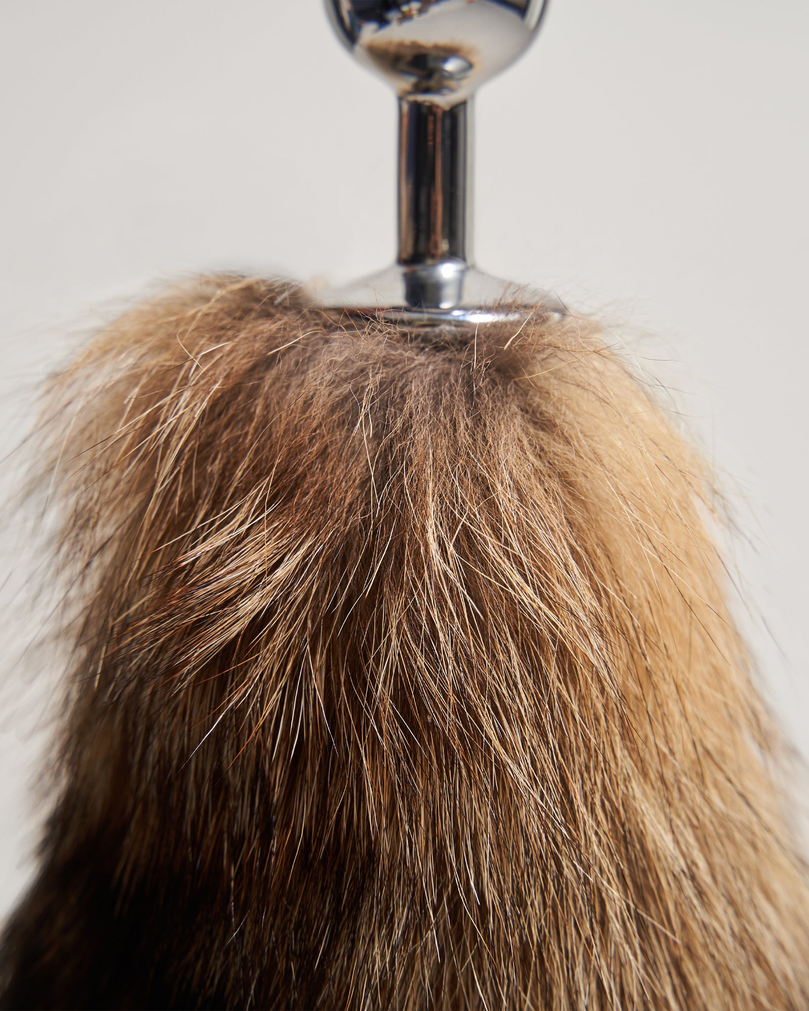 B FOX | plug anal acero con cola color cafe – meibi